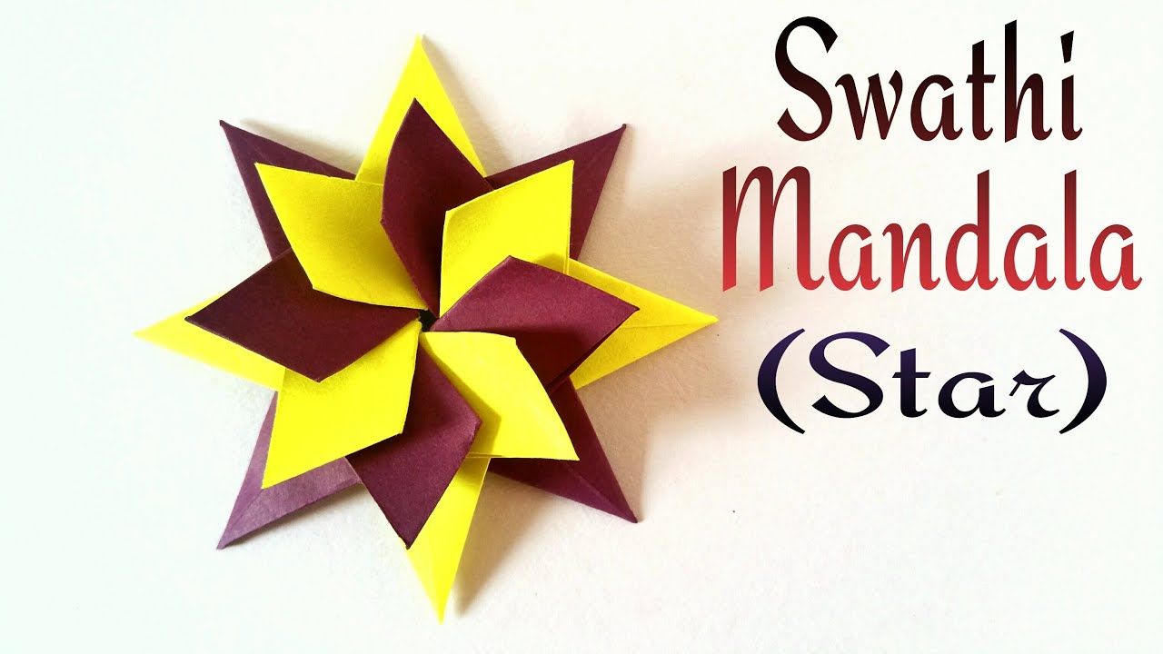 Modular star (Swathi Mandala ) - Decorative Origami Tutorial by Paper ...