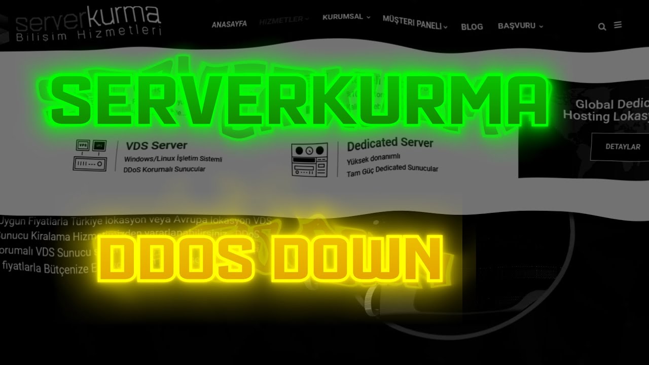 Serverkurma DDOS Down - HARD DDoS Protection Test I ovh,script,ddos ...