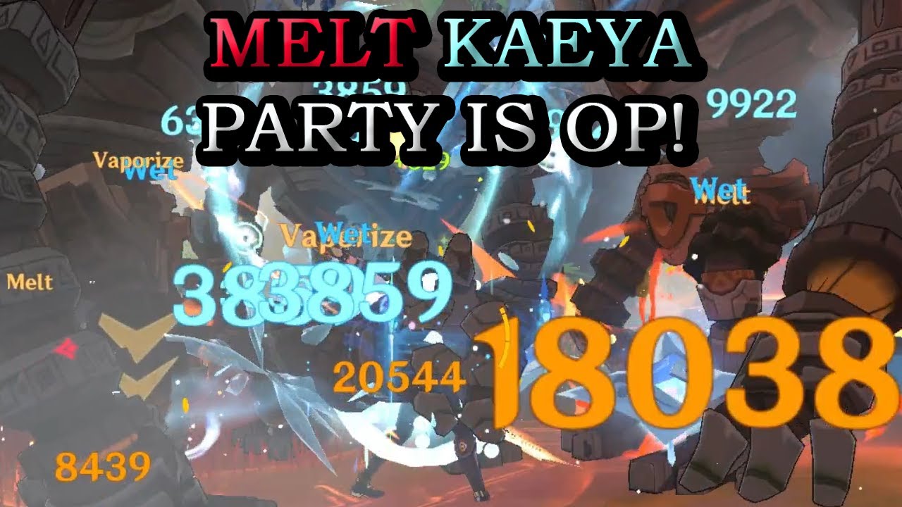 Genshin Impact - Melt "Pyro" Kaeya party is broken - Melt annihilation ...