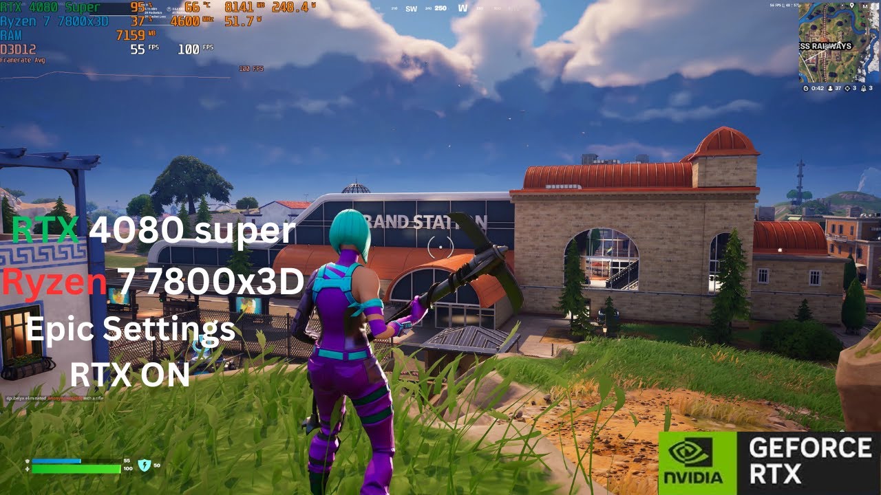 RTX 4080 Super + Ryzen 7 7800X3D - Fortnite | Epic Settings RTX, nanite ...
