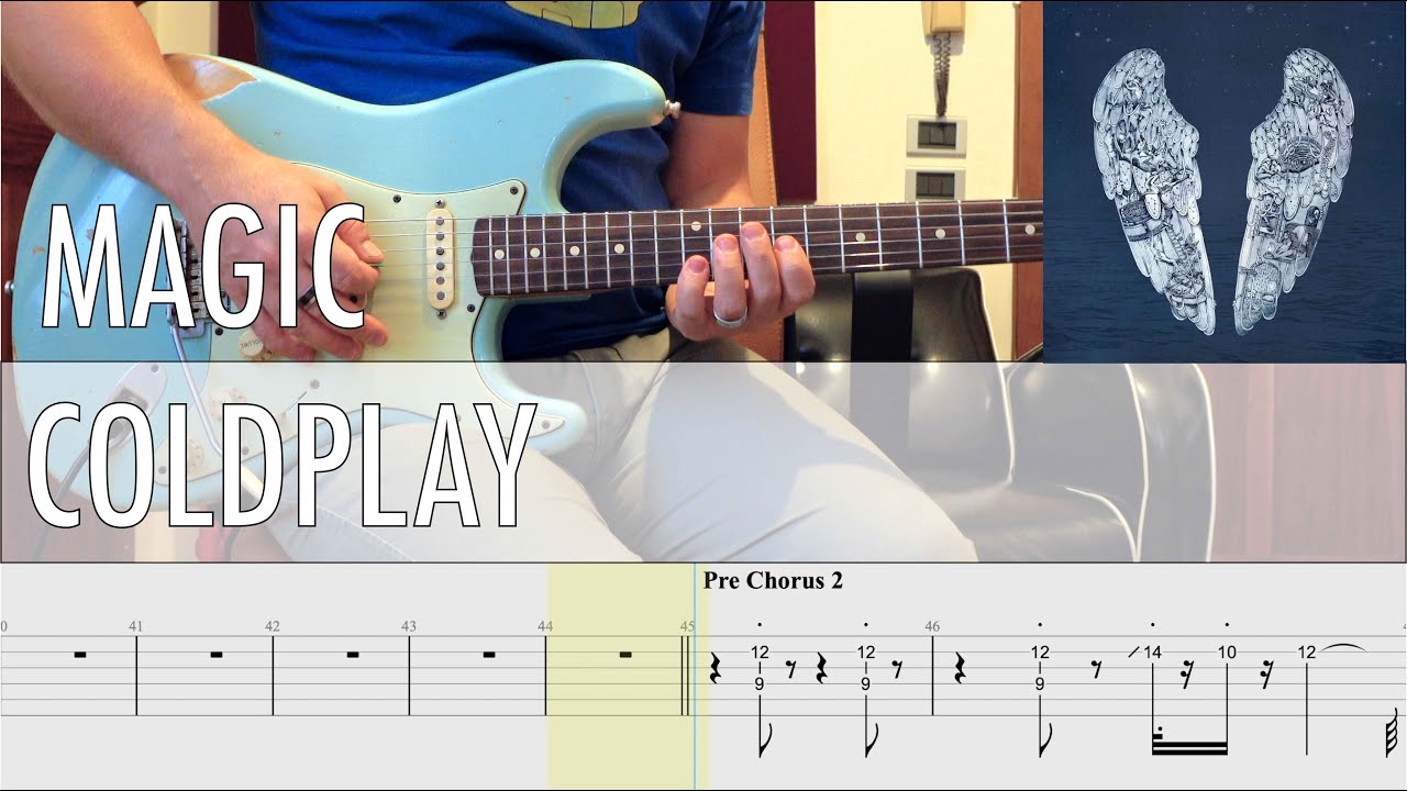 Magic Coldplay Cover • Guitar Tab • Tutorial • Lesson - YouTube