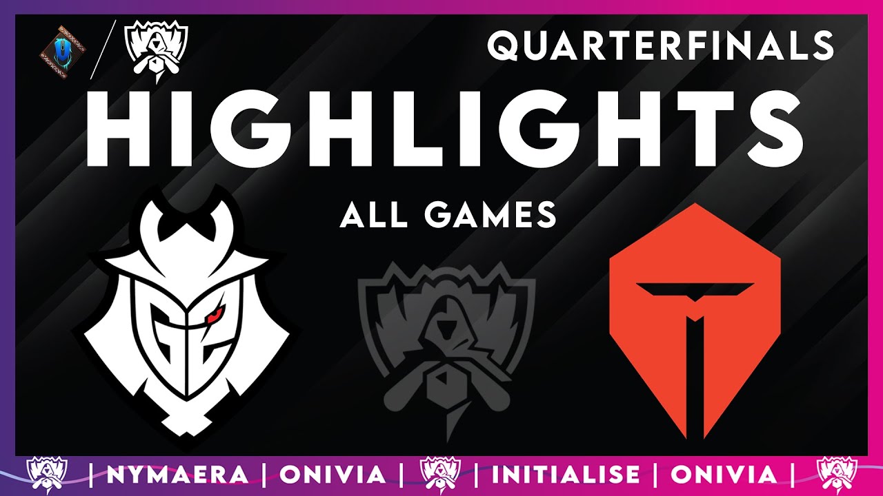 G2 vs TES Highlights ALL GAMES | Worlds 2025 Quarterfinals | G2 Esports ...