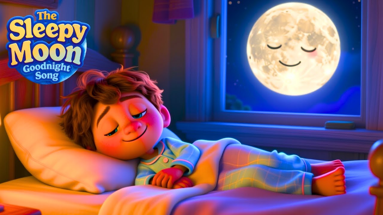 🌙 The Sleepy Moon Goodnight Song – Soft Bedtime Lullaby for Kids - YouTube
