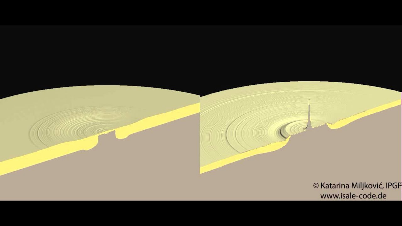 Impact basin formation on the Moon - YouTube