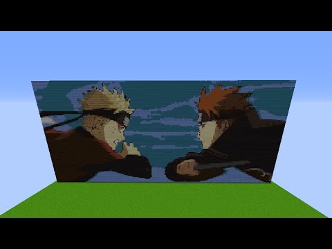 Pixel art 25 - Naruto VS Pain - - YouTube