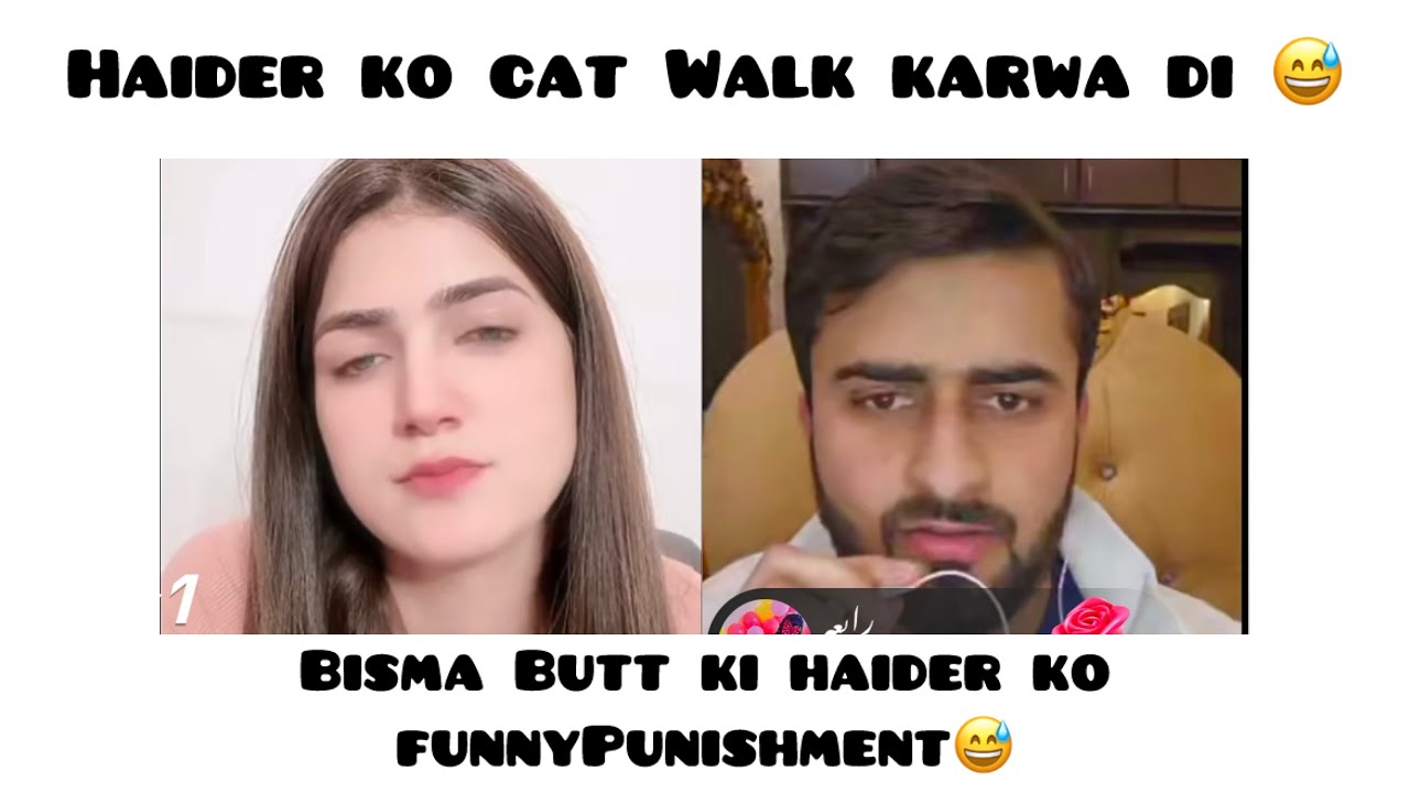 Haider shah vs Bisma Butt funny punishment match😂😂@Rajablivetiktok07 ...