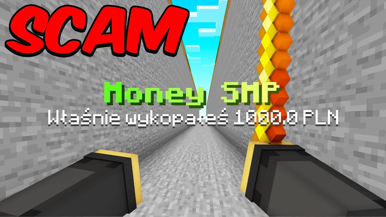DOŁĄCZYŁEM NA SCAM SERWER W MINECRAFT - YouTube