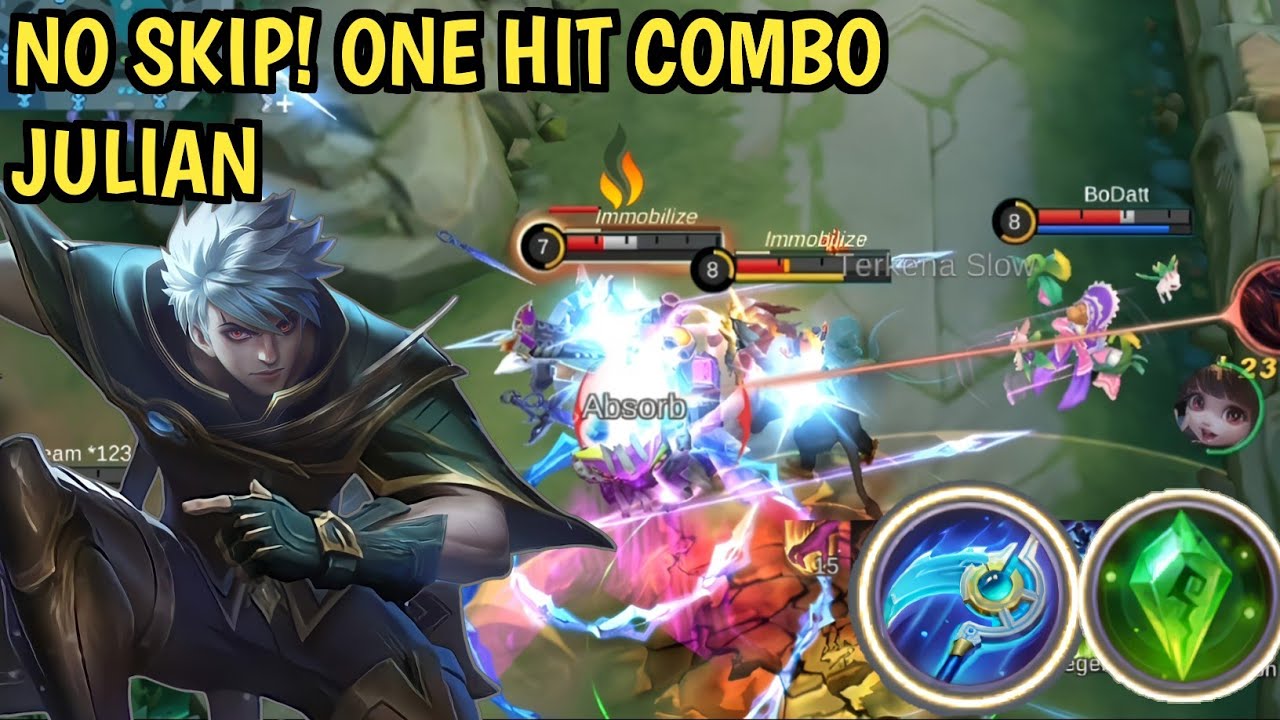 MANIAC! COMBO JULIAN SEKALI HIT BEST BUILD & EMBLEM | JULIAN GAMEPLAY | JULIAN MLBB JULIAN ...