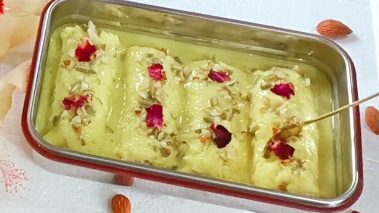 Instant Rabdi Malai Roll | Bread Dessert | Bread roll Recipe | Bread ...