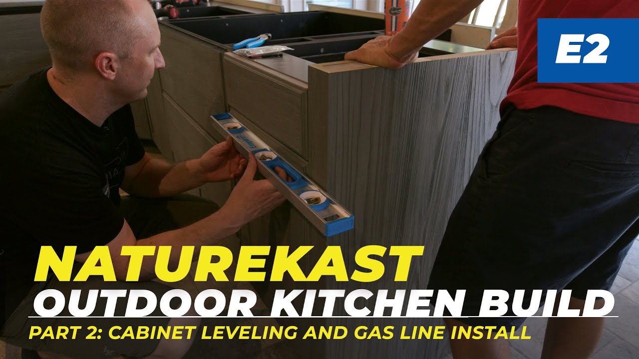 Building a NatureKast Outdoor Kitchen - Part 2: Cabinet Leveling and ...