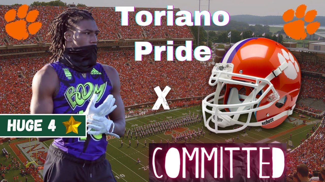 Toriano Pride ⭐⭐⭐⭐ CB Commits to Clemson Tigers Breakdown | TDS Commit ...