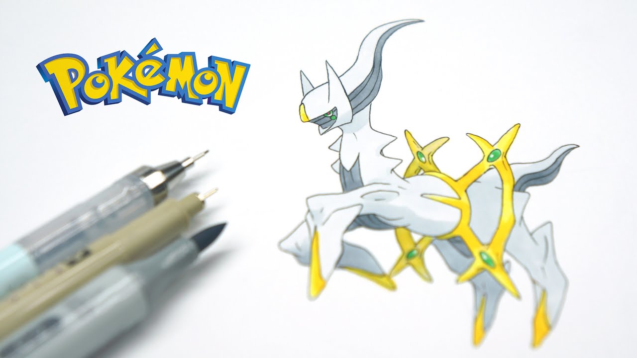 如何畫阿爾宙斯 | 精靈寶可夢 | 寵物小精靈 | 畫畫教學 | How to draw Arceus | Pokémon - YouTube
