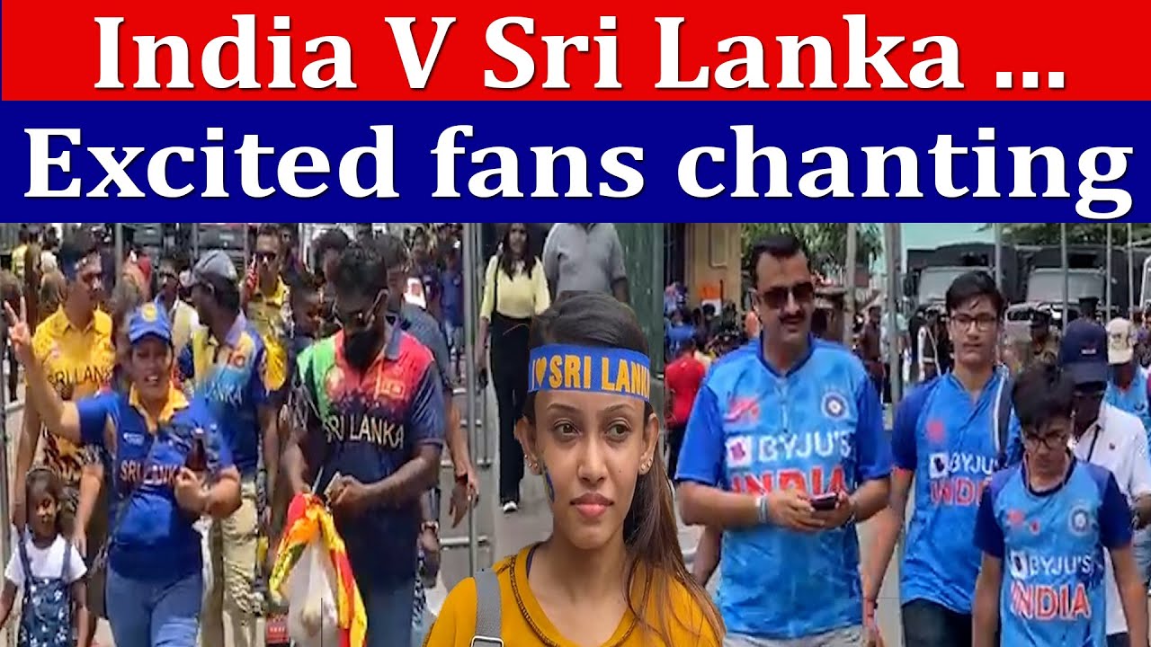 Indian & Sri Lankan fans reached stadium to enjoy Asia cup Final - YouTube