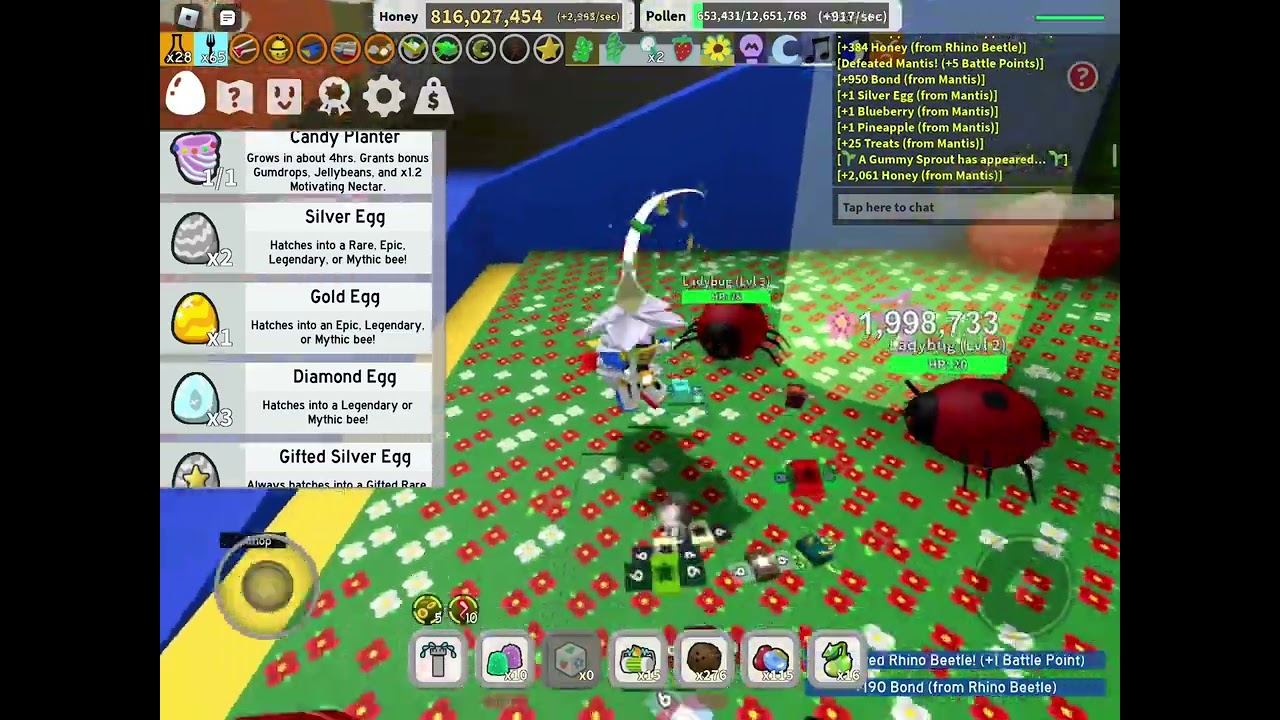 SILVER EGG FROM MANTIS! Bee swarm simulator - YouTube