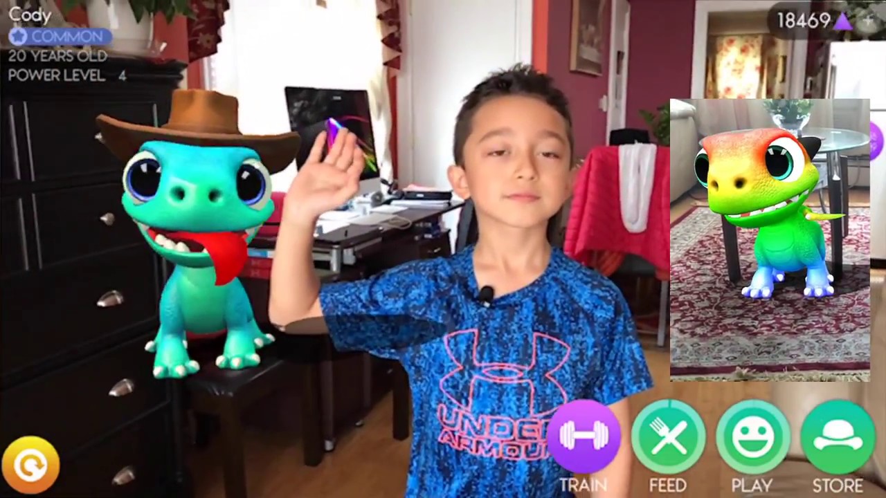 AR Dragon Epic Baby Dragon Left (Update) iOS 11 + Baby Dragon Cody is ...