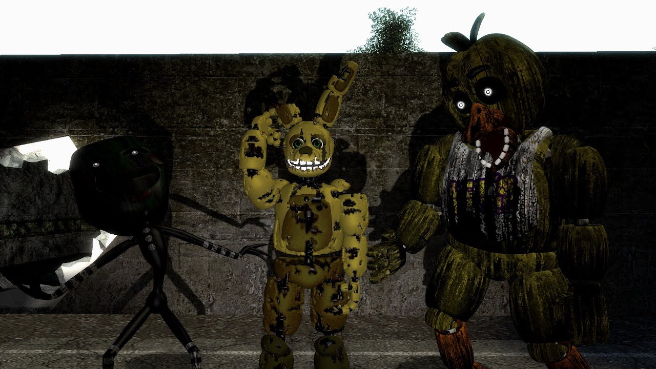[GMOD FNAF] if afton didnt die in the spring lock suit - YouTube