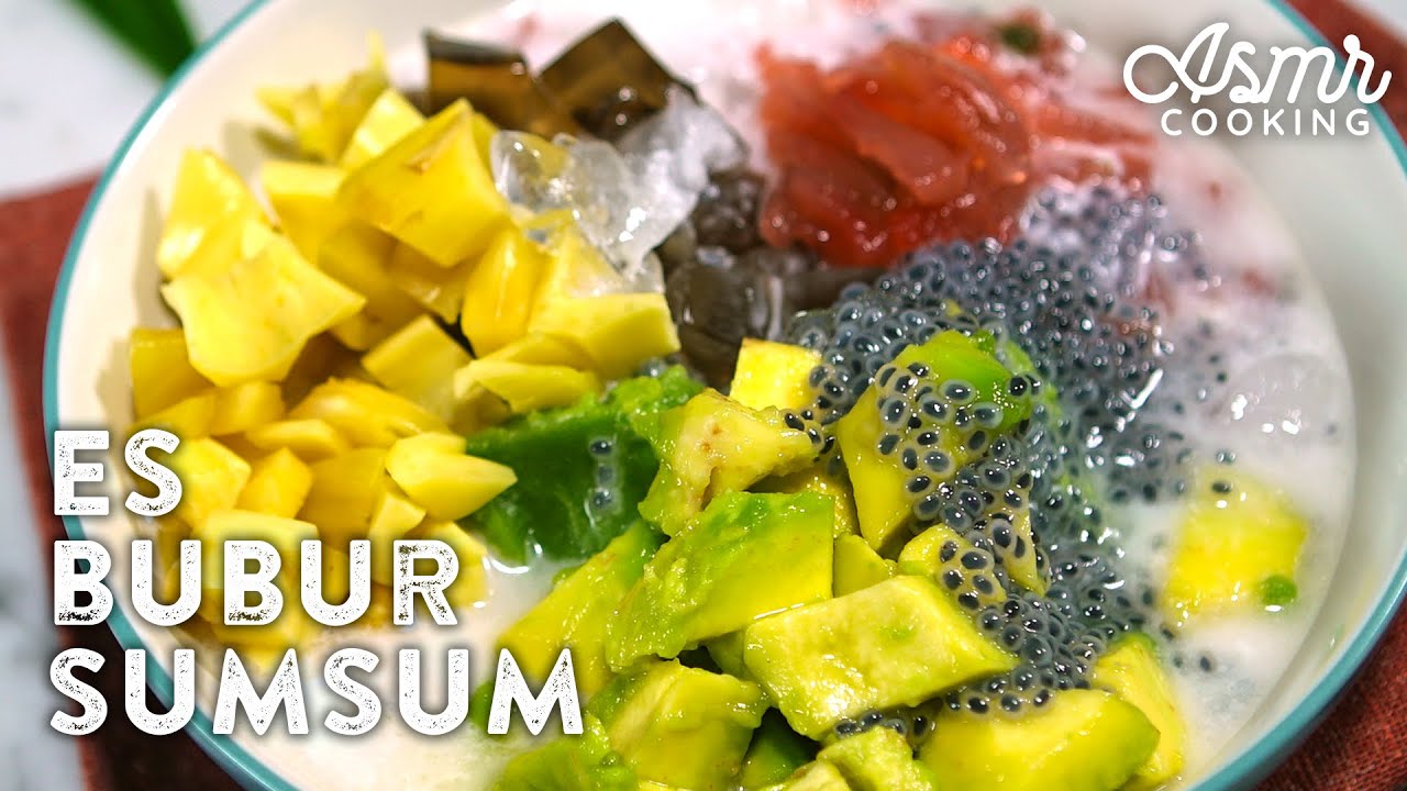 RESEP ES BUBUR SUMSUM SEGER ABIS! | #ASMRCOOKING - YouTube