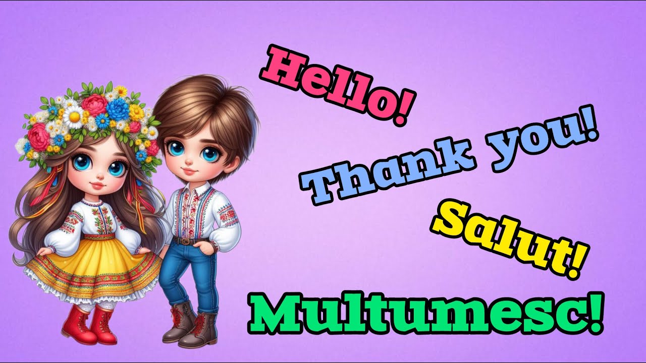 How we say: Hello! Thank you! Salut! Multumesc! - YouTube