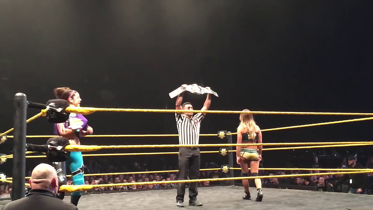 Bailey Entrance as NXT Woman's Champion - NXT Glasgow - YouTube
