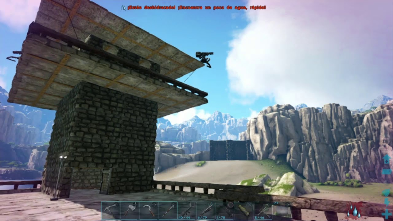 COMO CONSTRUIR UN CASTILLO FÁCILMENTE SIN MODS EN ARK - [SURVIVAL ...