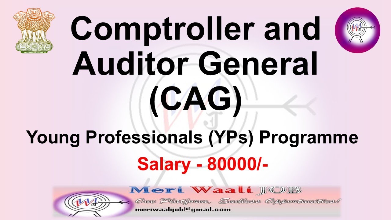 🎯 CAG Young Professional 2025 Vacancy, Eligibility, Form Filling & Full ...
