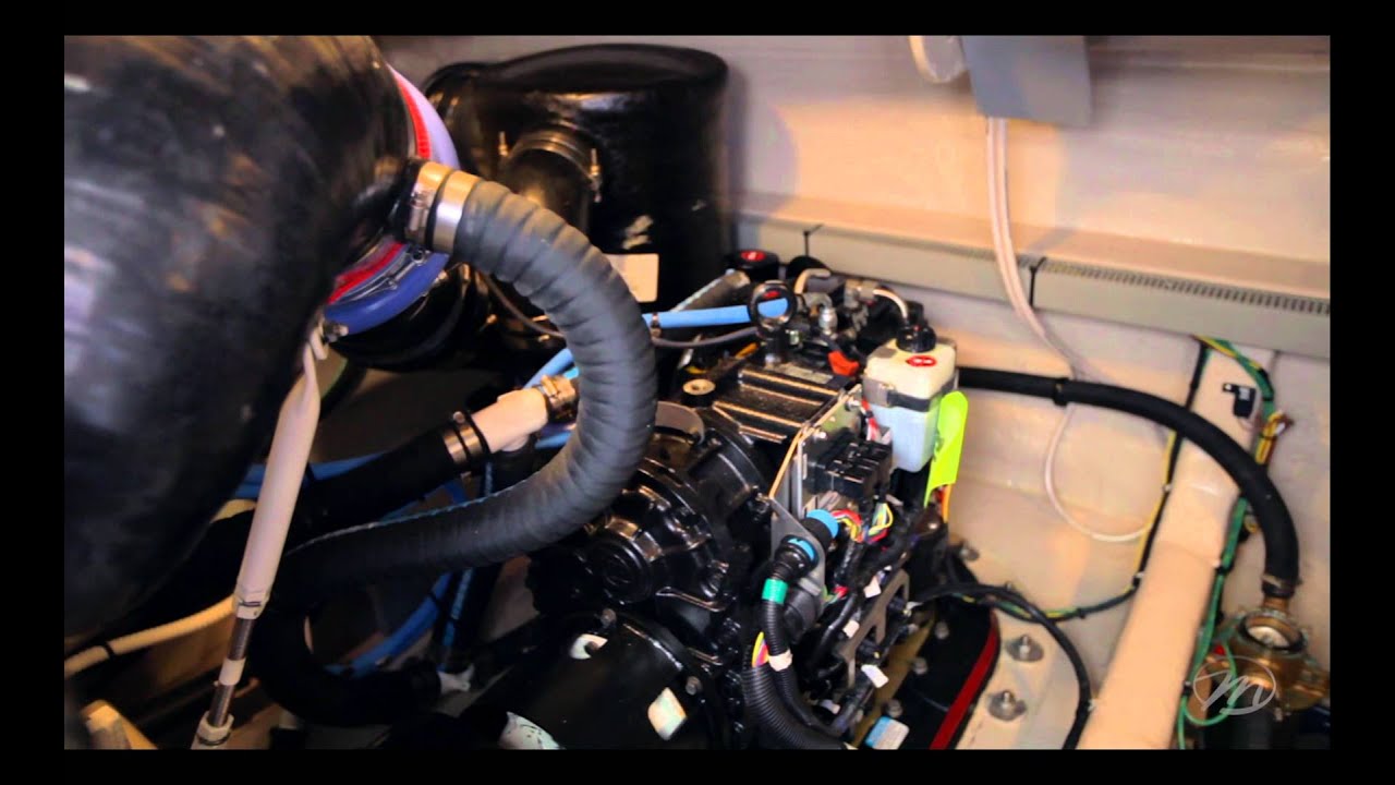 The Meridian 541 Sedan :: Engine Room - YouTube