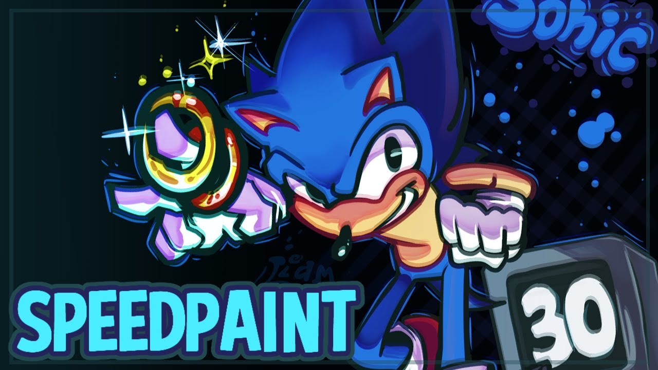 [Speedpaint] - Sonic 32 anniversary - YouTube