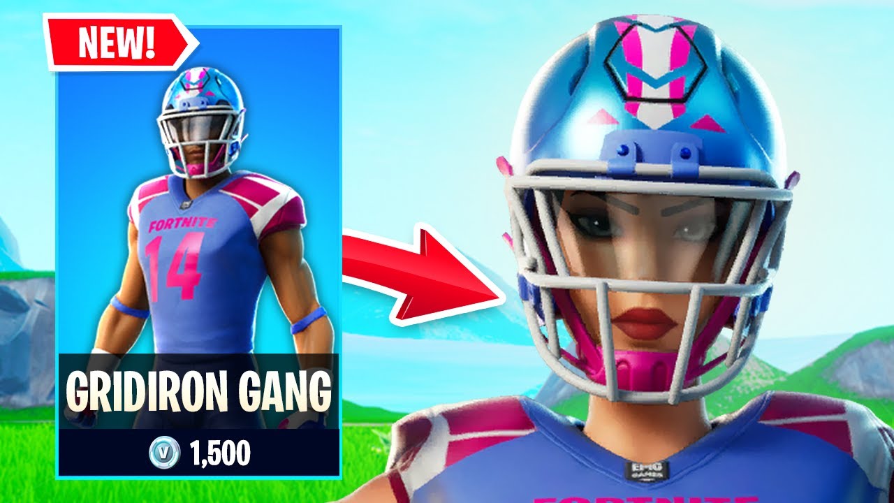 *NEW* NFL FOOTBALL Skins Gameplay in FORTNITE! (Gridiron Gang Set ...