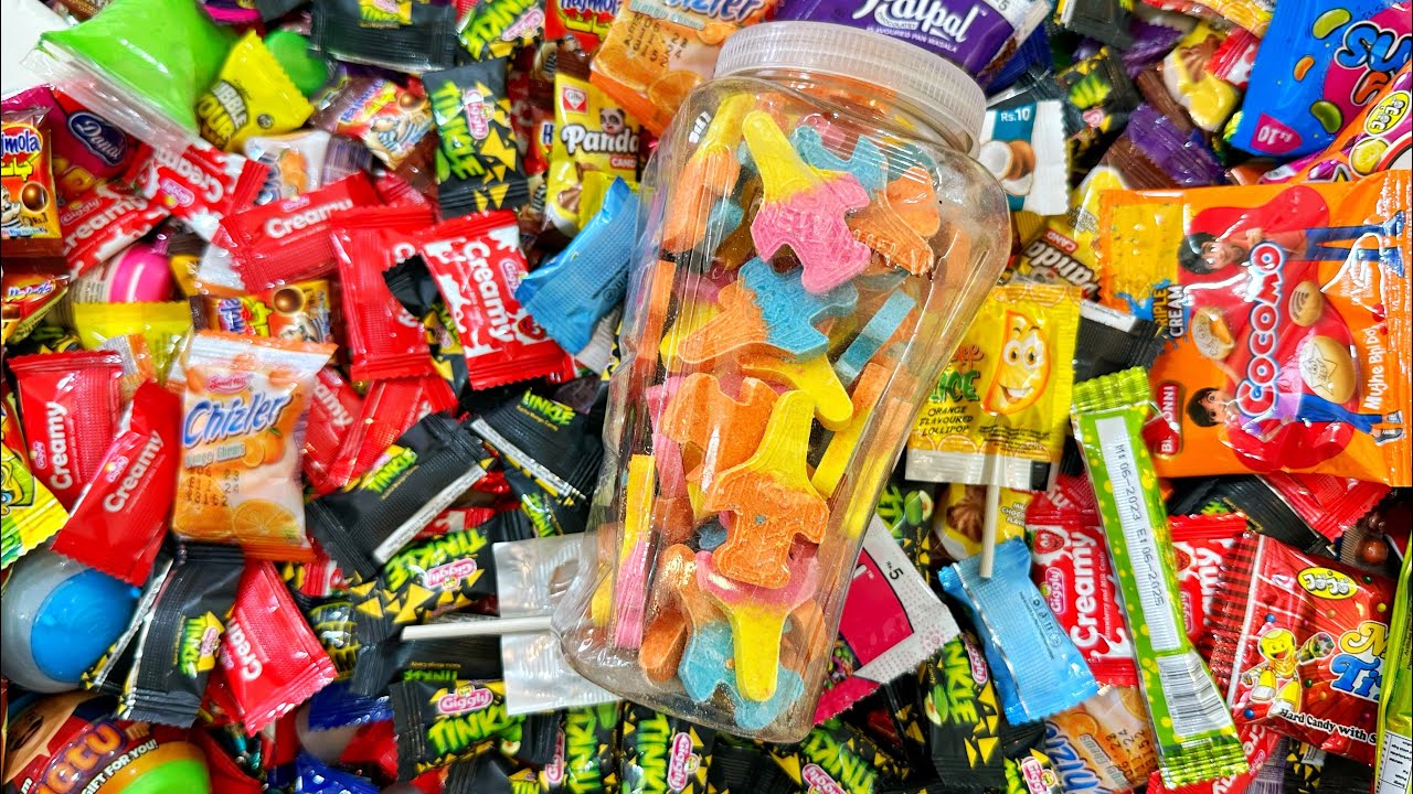 Satisfying Video | Yummy Rainbow TARGET Candies and Lollipops Unpacking ...