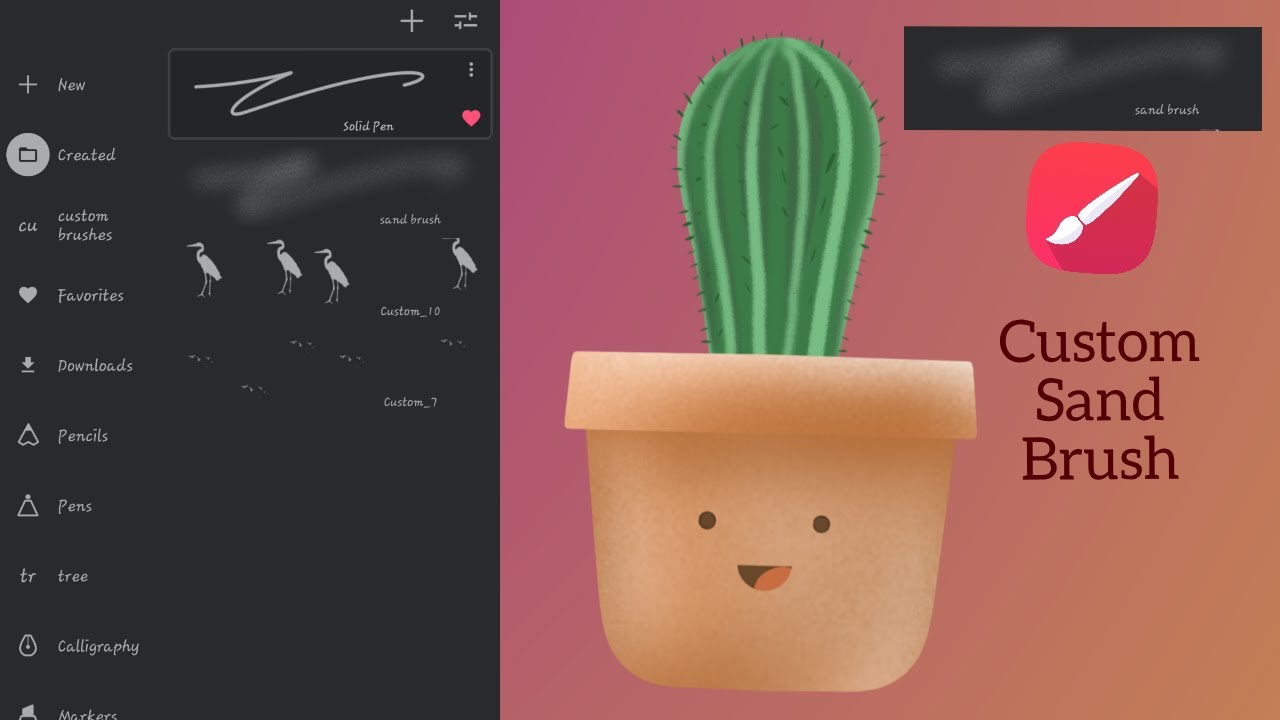 How to create Sand custom brush in infinite painter | Sand Custom Brush ...