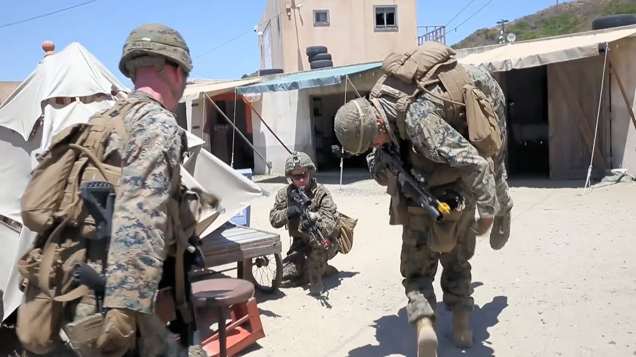 Marines Patrol Urban Area At Camp Pendleton's IIT - YouTube