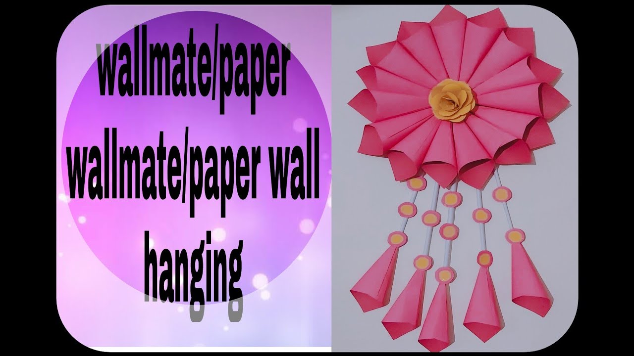Wallmate|Paper wallmate| paper wall hanging| Wall hanging craft ideas ...