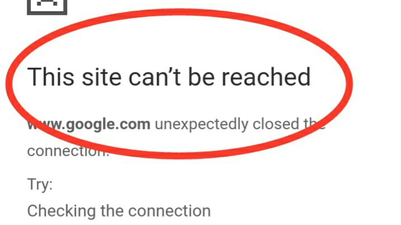 This Site Can't Be Reached Fix - YouTube