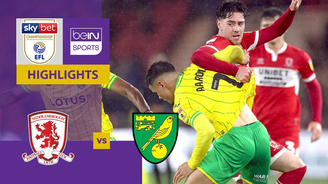 Middlesbrough v Norwich City | EFL Championship 22/23 Match Highlights ...