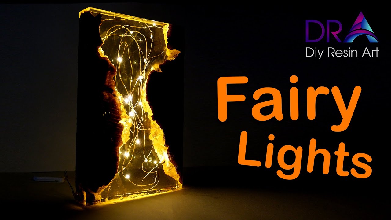 Epoxy Resin Lamp Fairy String Lights ! Easy Making With DRA | Diy Resin ...