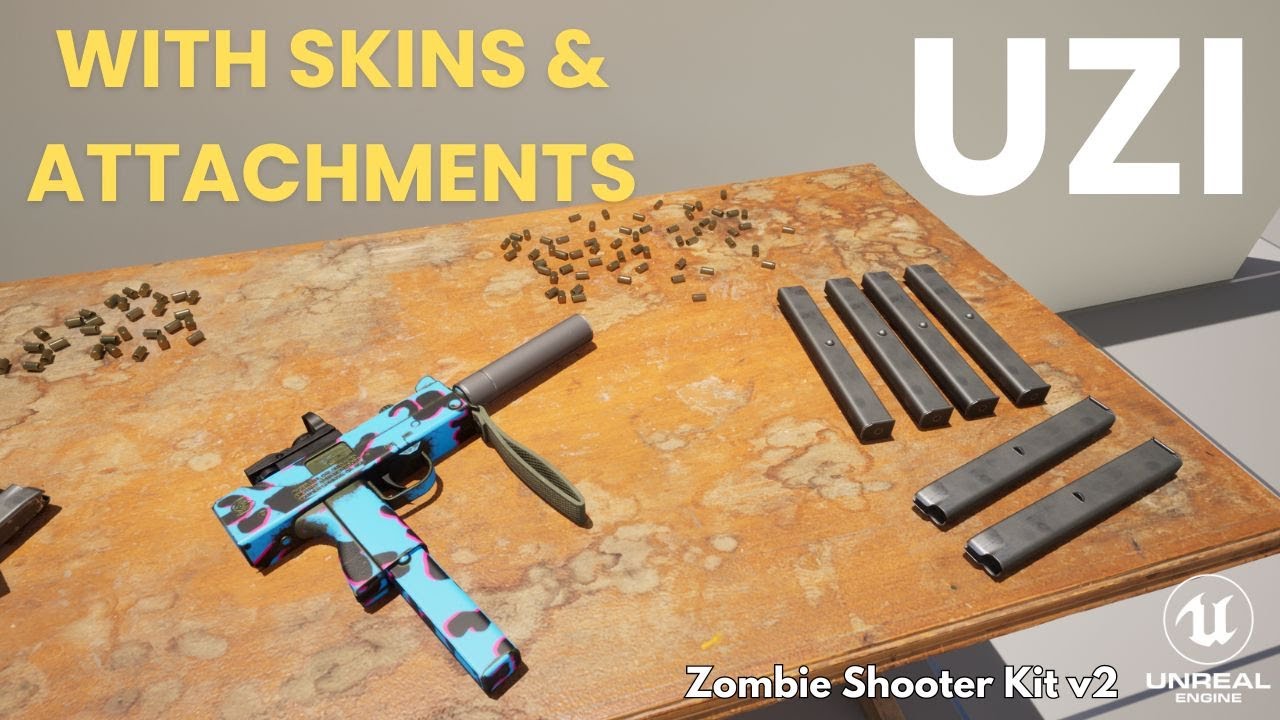 NEW WEAPON! UZI - Zombie Shooter Kit v2 - UNREAL ENGINE 5 - YouTube