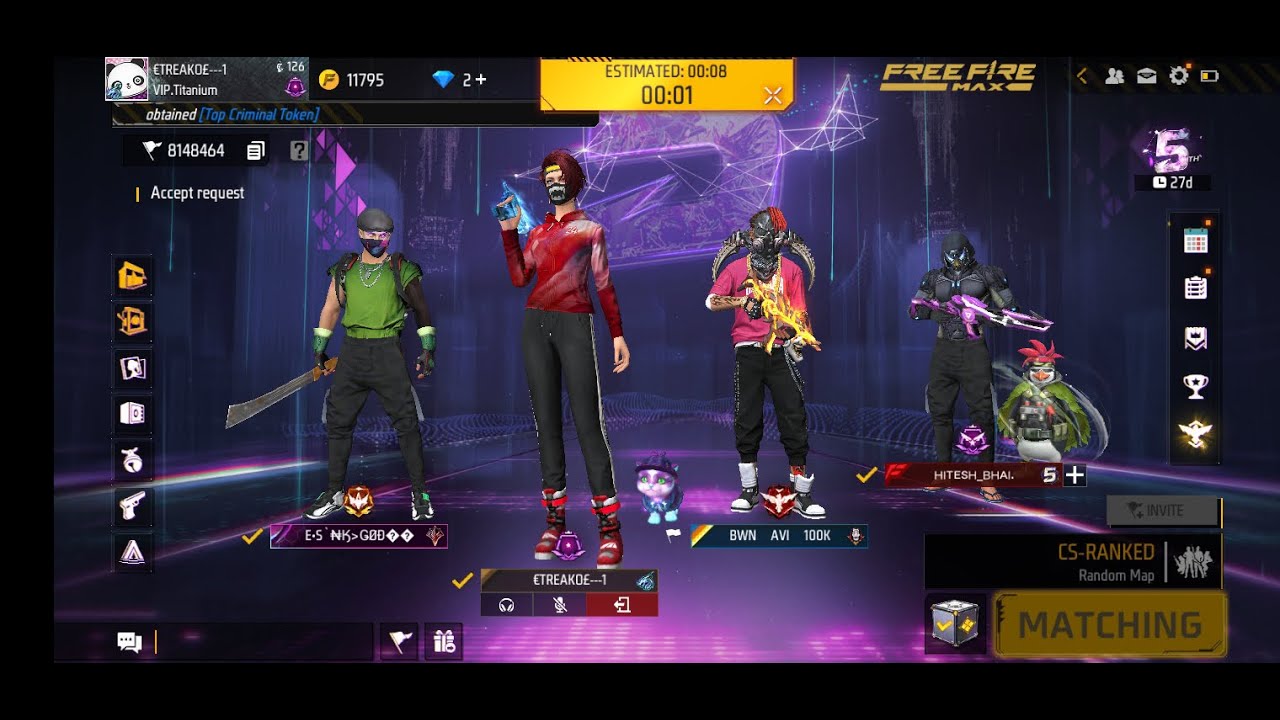 LIVE Guild Test Free Fire - YouTube