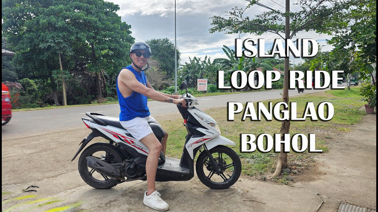 Loop Ride Around Panglao Island, Bohol on a Honda Beat - YouTube