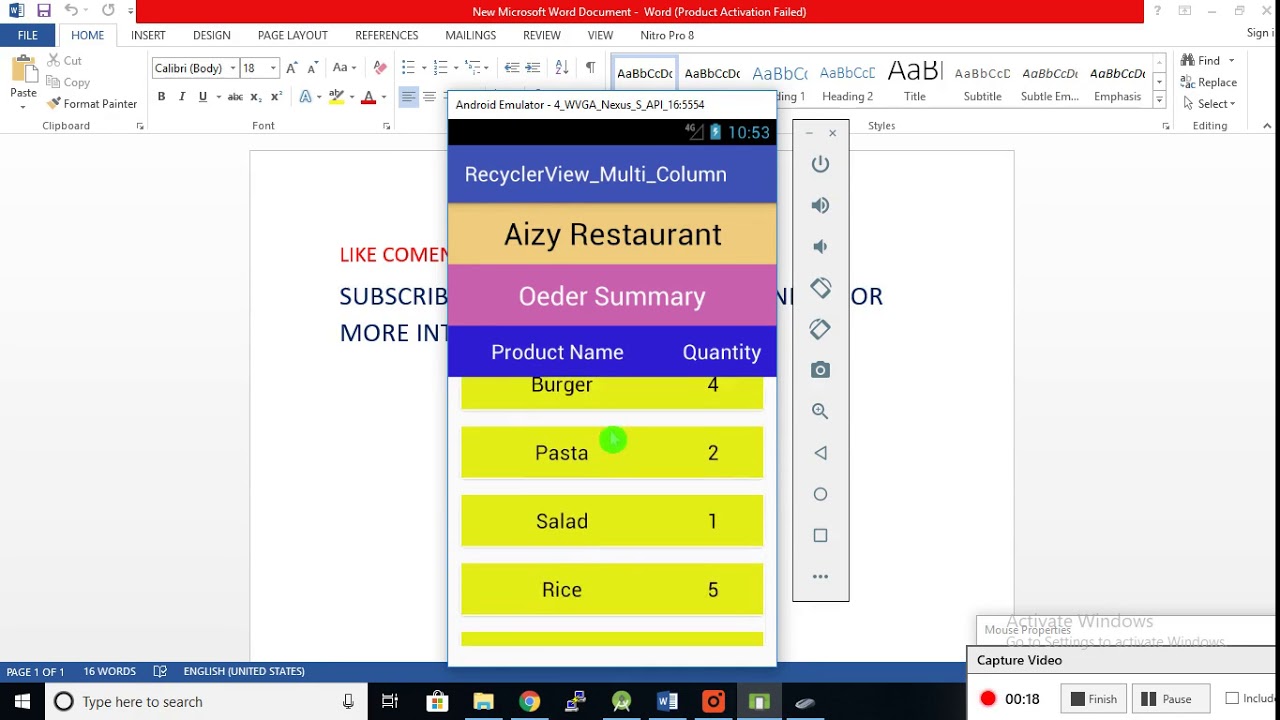 Android Recyclerview Multi Column Youtube