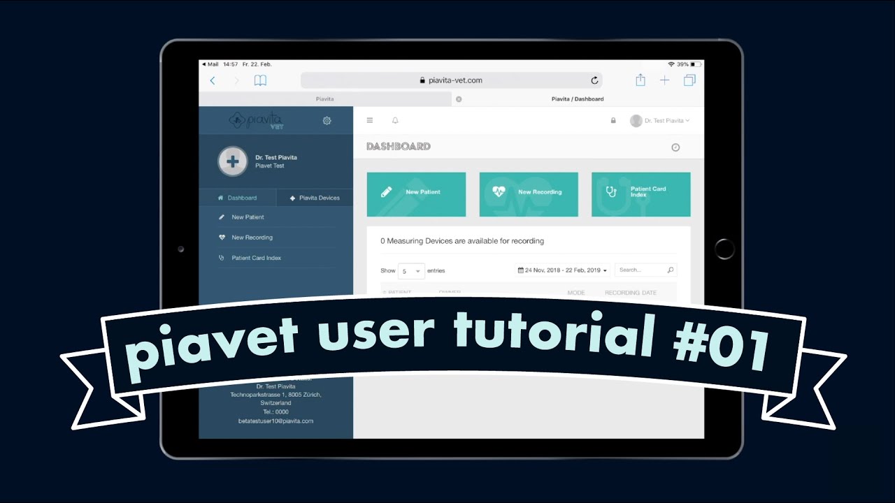 How to get started on the Piavita Platform | Piavet User Tutorial #01 ...