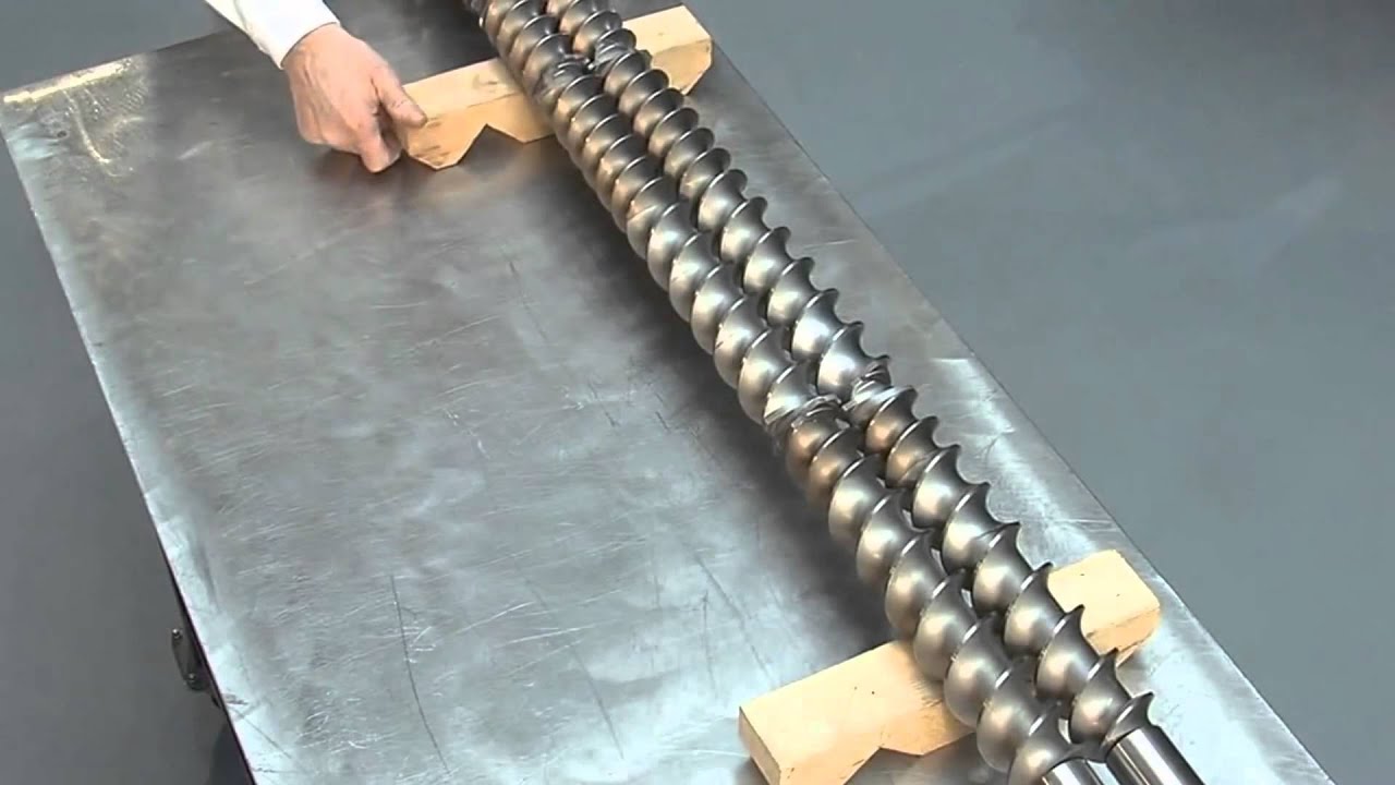 double screw extruder machine 01 - YouTube