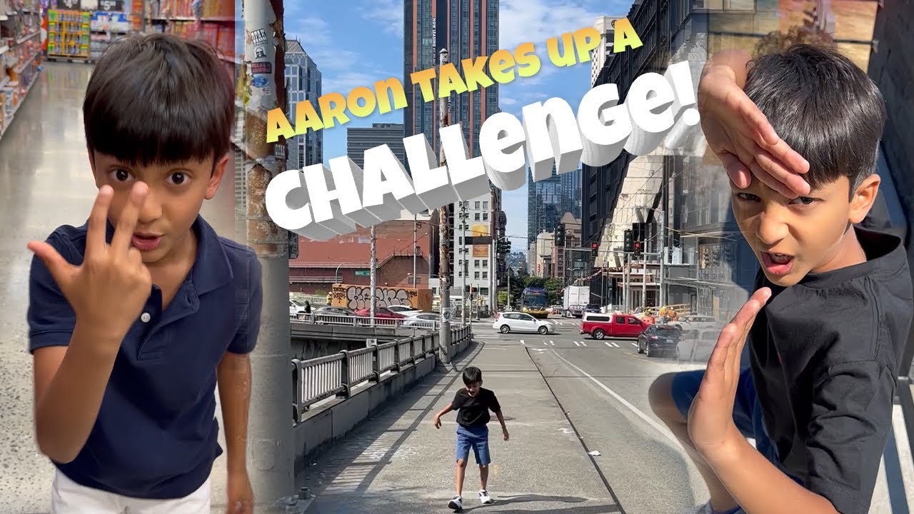 AARON TAKES UP A CHALLENGE ! - YouTube