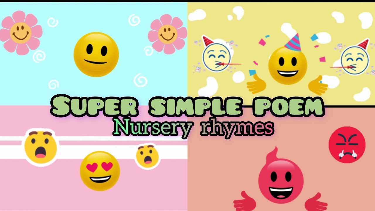 This is my happy face | super simple poem For nursery rhymes - YouTube