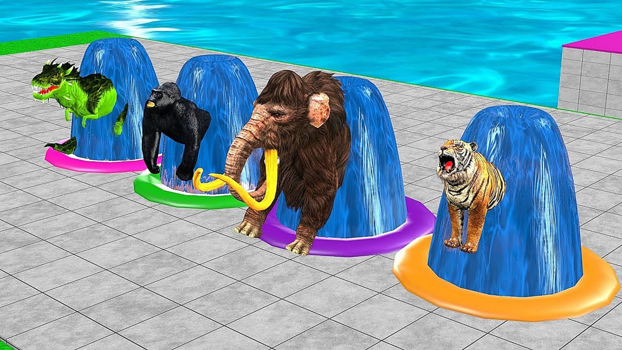 Animal Crossing Fountain Transformation withElephant Mammoth, Gorilla ...