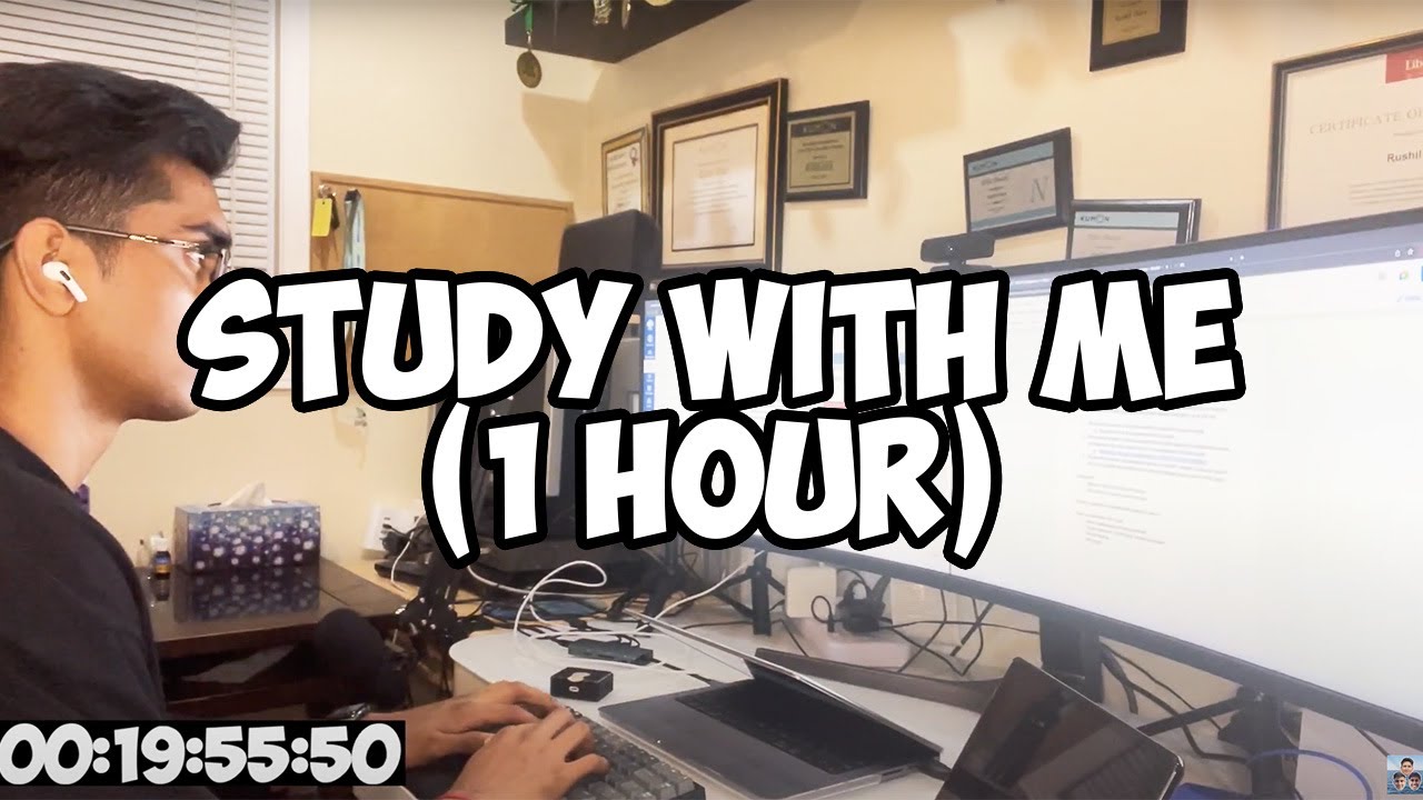 REAL TIME Study With Me (no music): 1 HOUR Productive Pomodoro Session ...