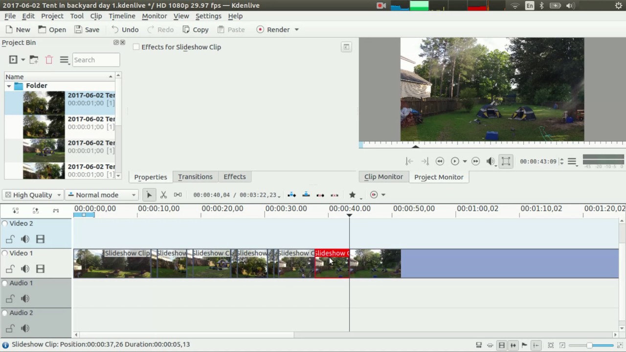 How To: Create a Time Lapse in Kdenlive - YouTube