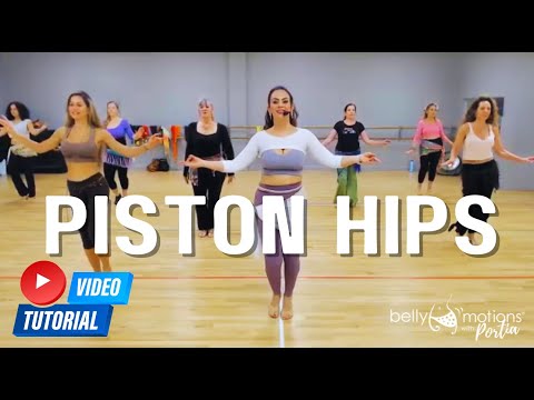 Belly Dance TUTORIAL: Piston Hips - Guide to Vertical Hip Drops 💃🏻✨ #bellydance #dance