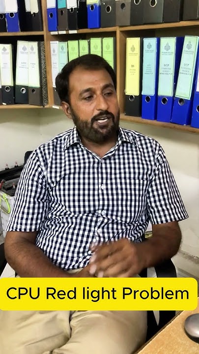 CPU Red Light Problem - YouTube