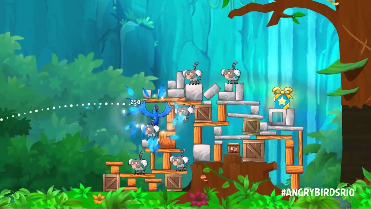 Angry Birds Rio (iOS/Android) - Timber Tumble Gameplay - 1080p HD - YouTube