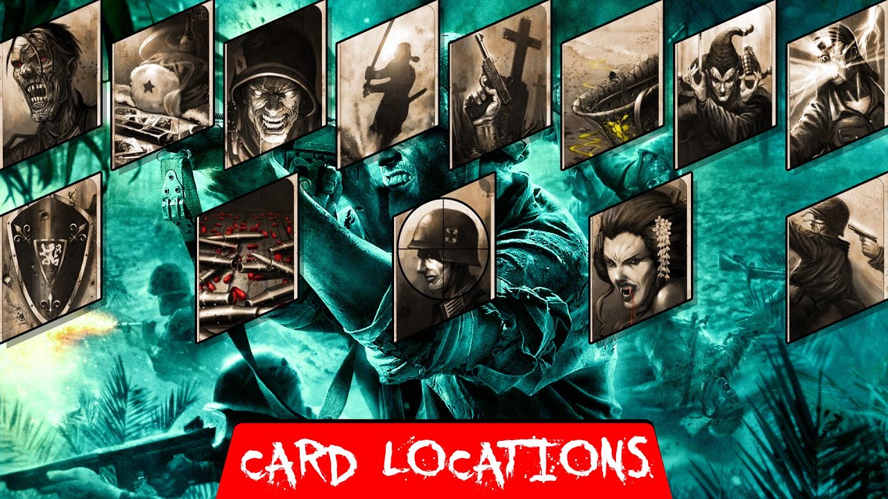 ALL the DEATH CARDS of Call of Duty: World at War - YouTube